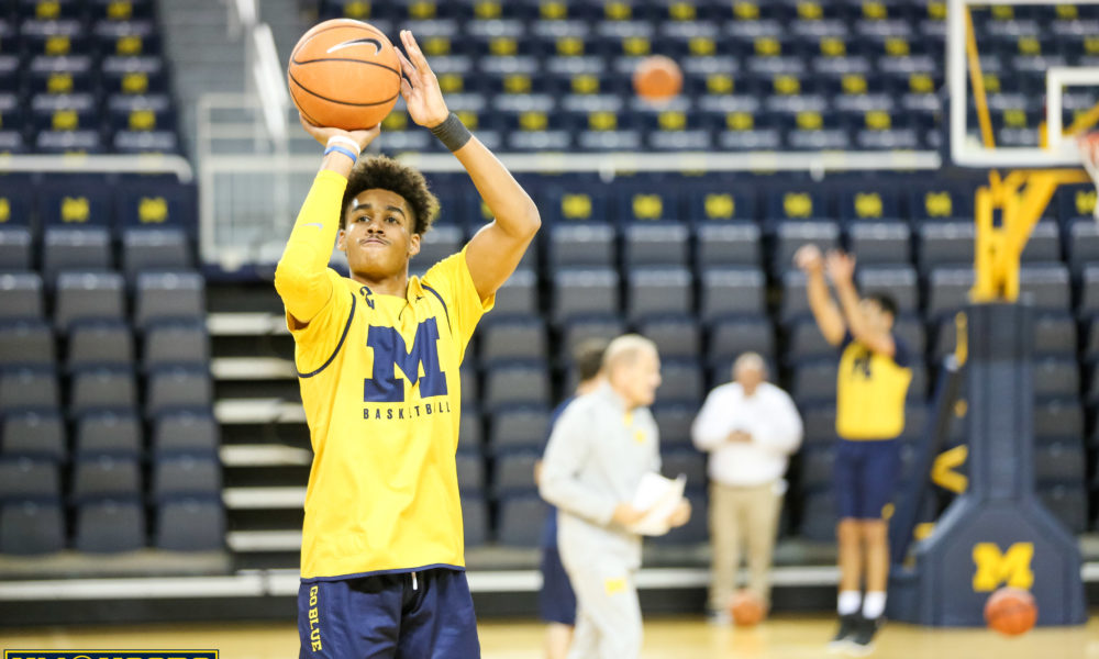 Jordan Poole learning when to shoot | UM Hoops.com