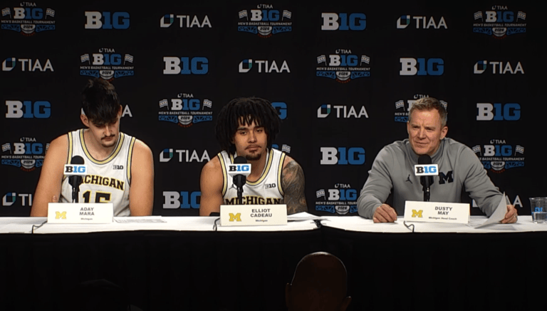 Video & Quotes: Dusty May, Elliot Cadeau and Aday Mara after Big Ten ...