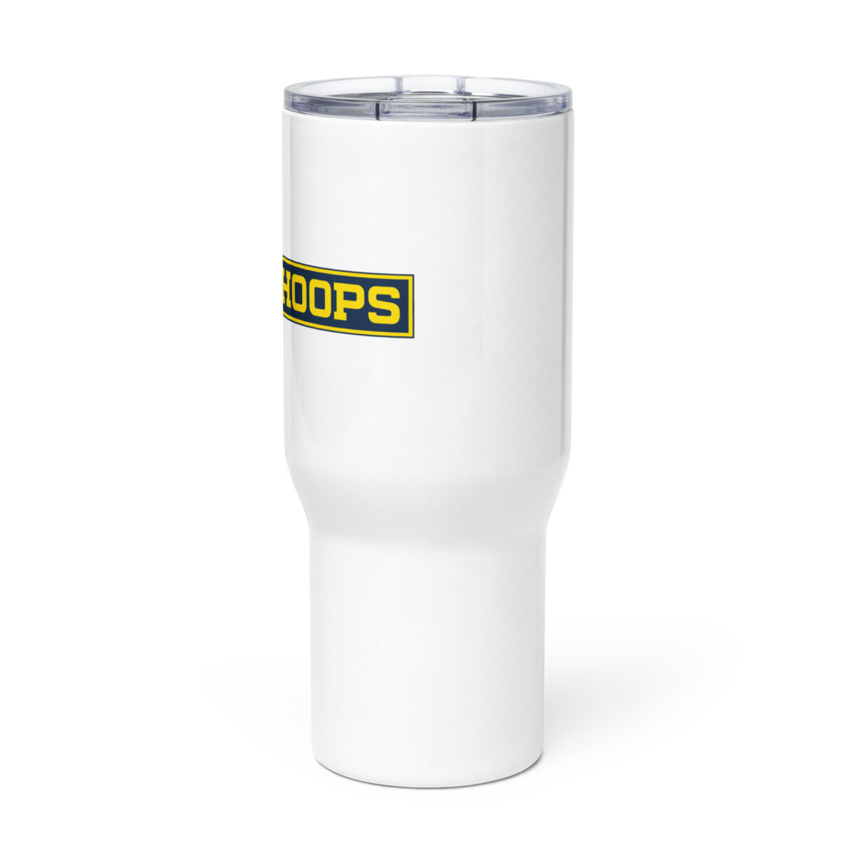 Travel mug with a handle | UM Hoops.com